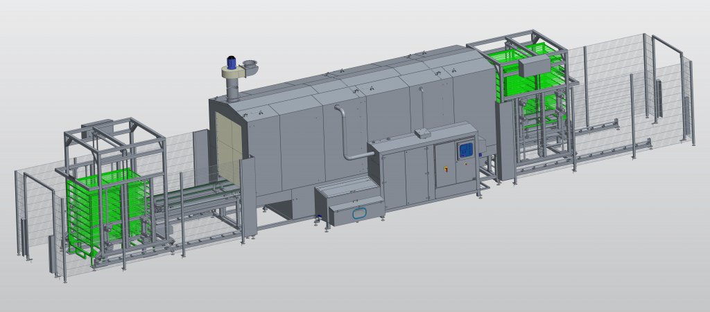 Industrial Rack Washer Machine | Mimasa washing technologies